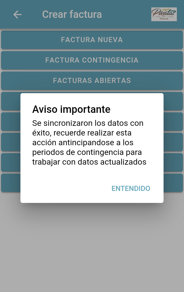 CREAR FACTURA DE CONTINGENCIA | APP - Wolk Software